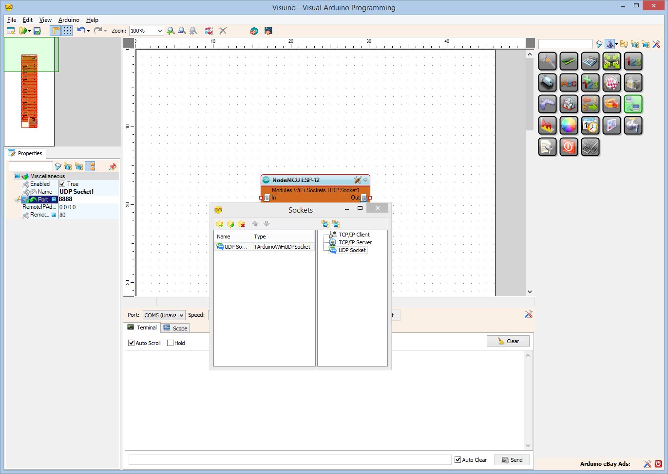 ESP8266 and Visuino: Control Servo Remotely Over Wi-Fi With Rotary ...