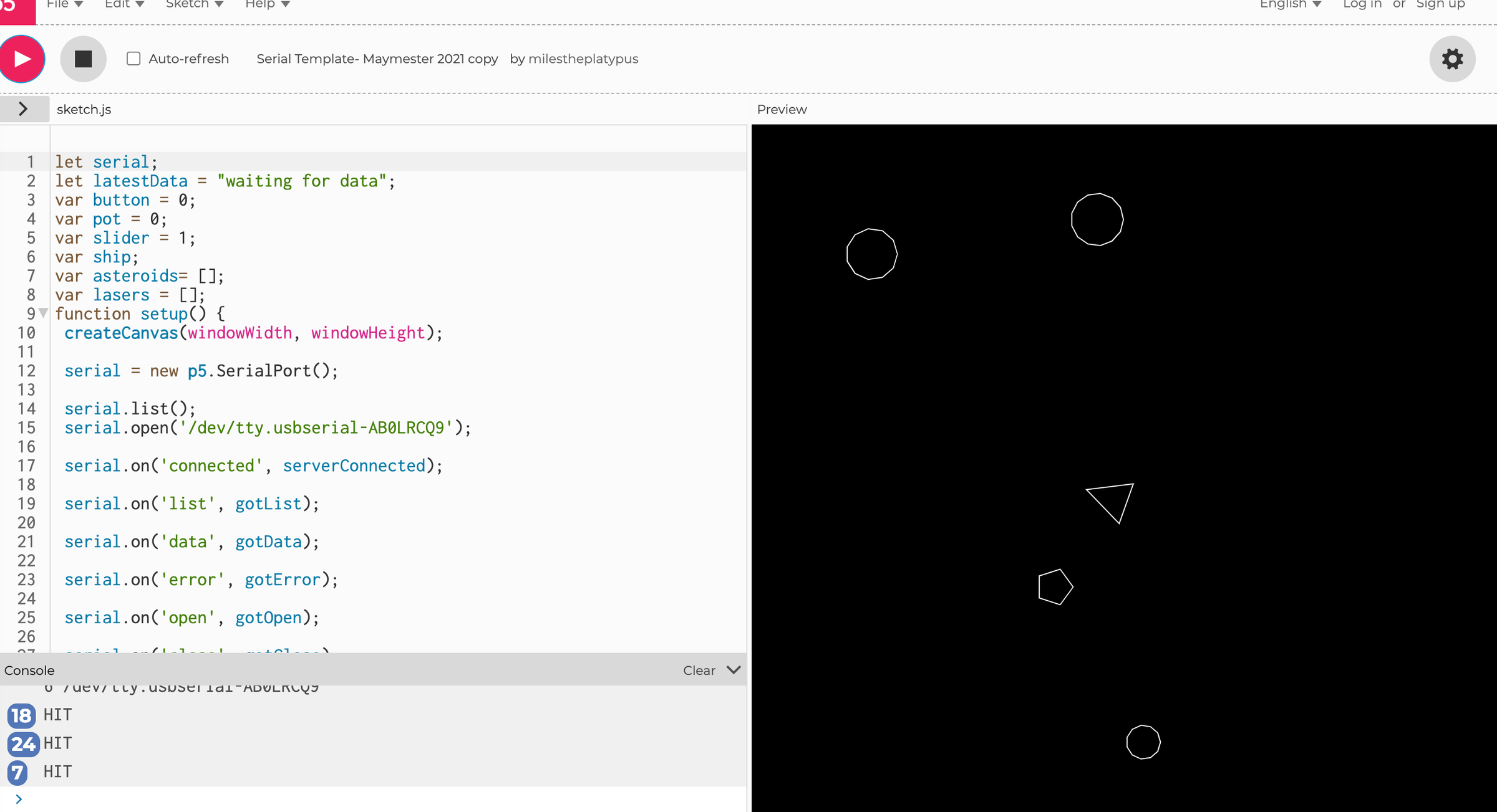 Simple Game Controller Using P5.serial Control : 5 Steps - Instructables
