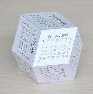 Choose Your 3D Calendar for 2021 : 4 Steps (with Pictures) - Instructables