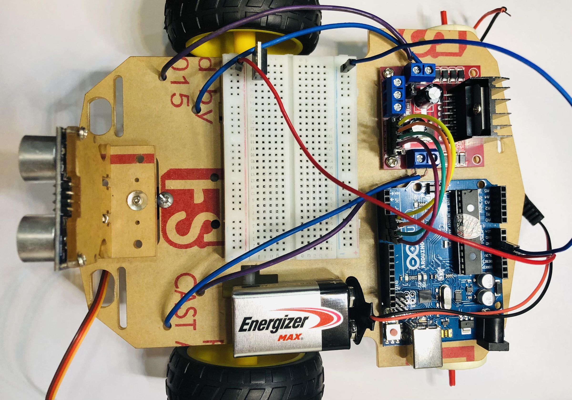 Arduino Obstacle Avoiding Robot Using an L298N Motor Driver : 9 Steps ...