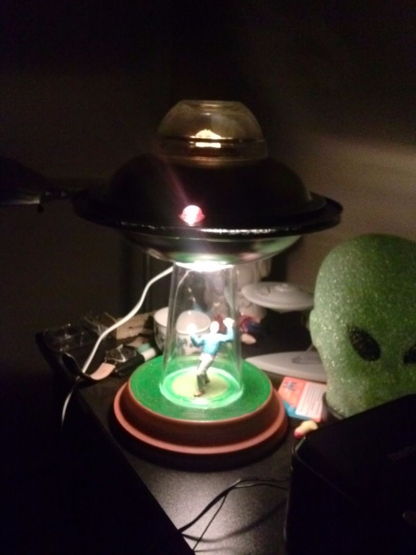 Alien Abduction Lamp Table