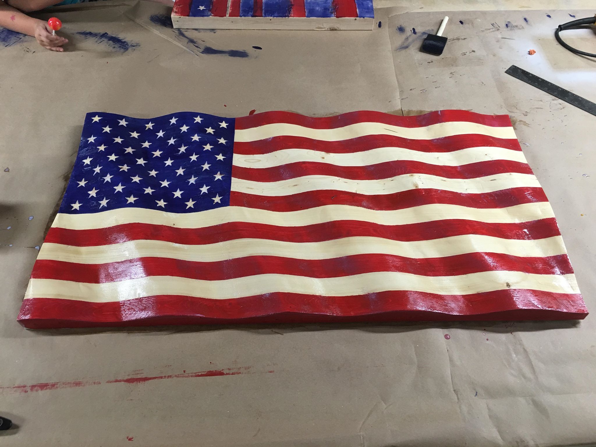 Wavey American Flag From 2x4s : 4 Steps (with Pictures) - Instructables
