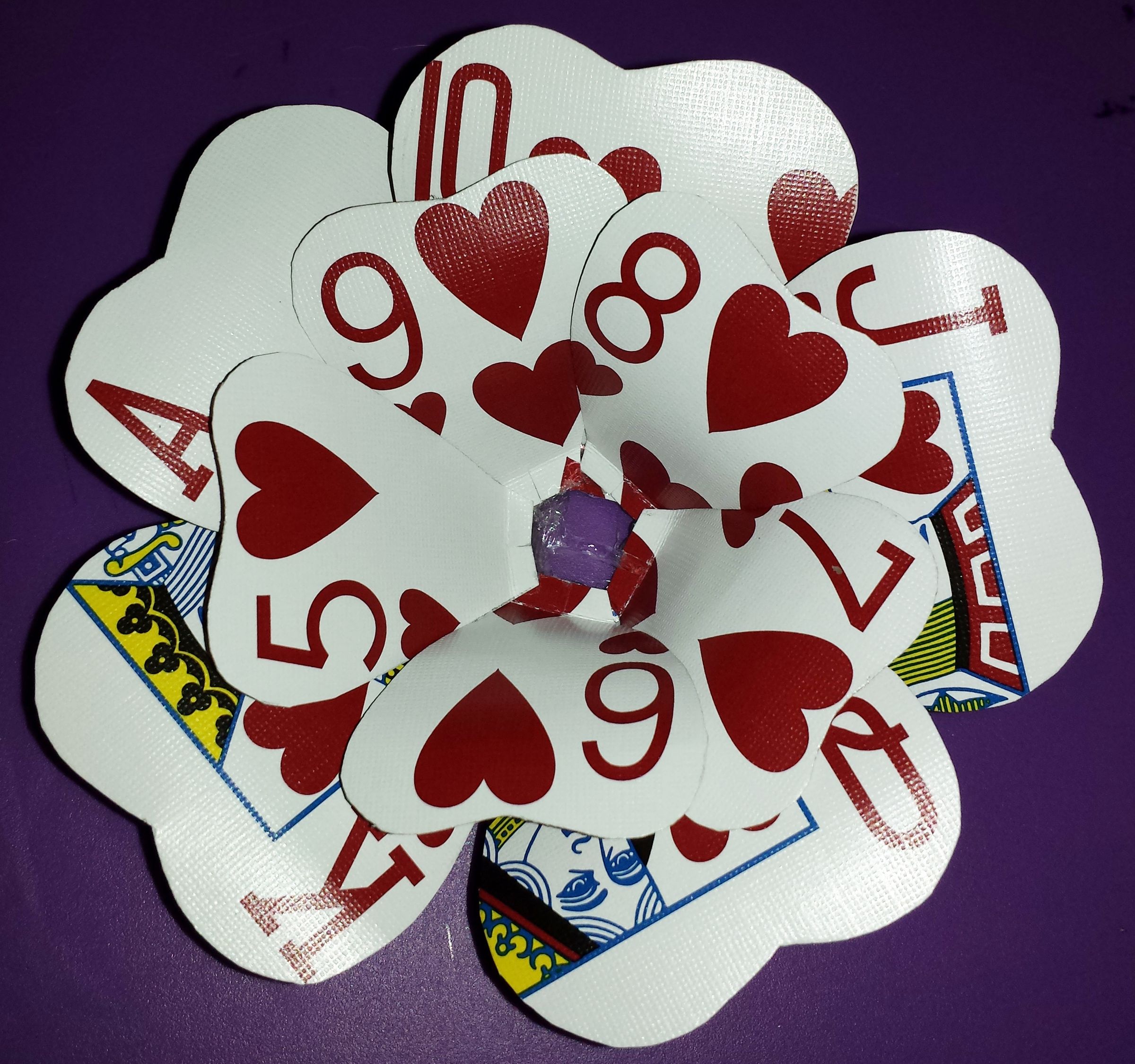 Poker Card Flower Hair Clip/Pin : 11 Steps (with Pictures) - Instructables