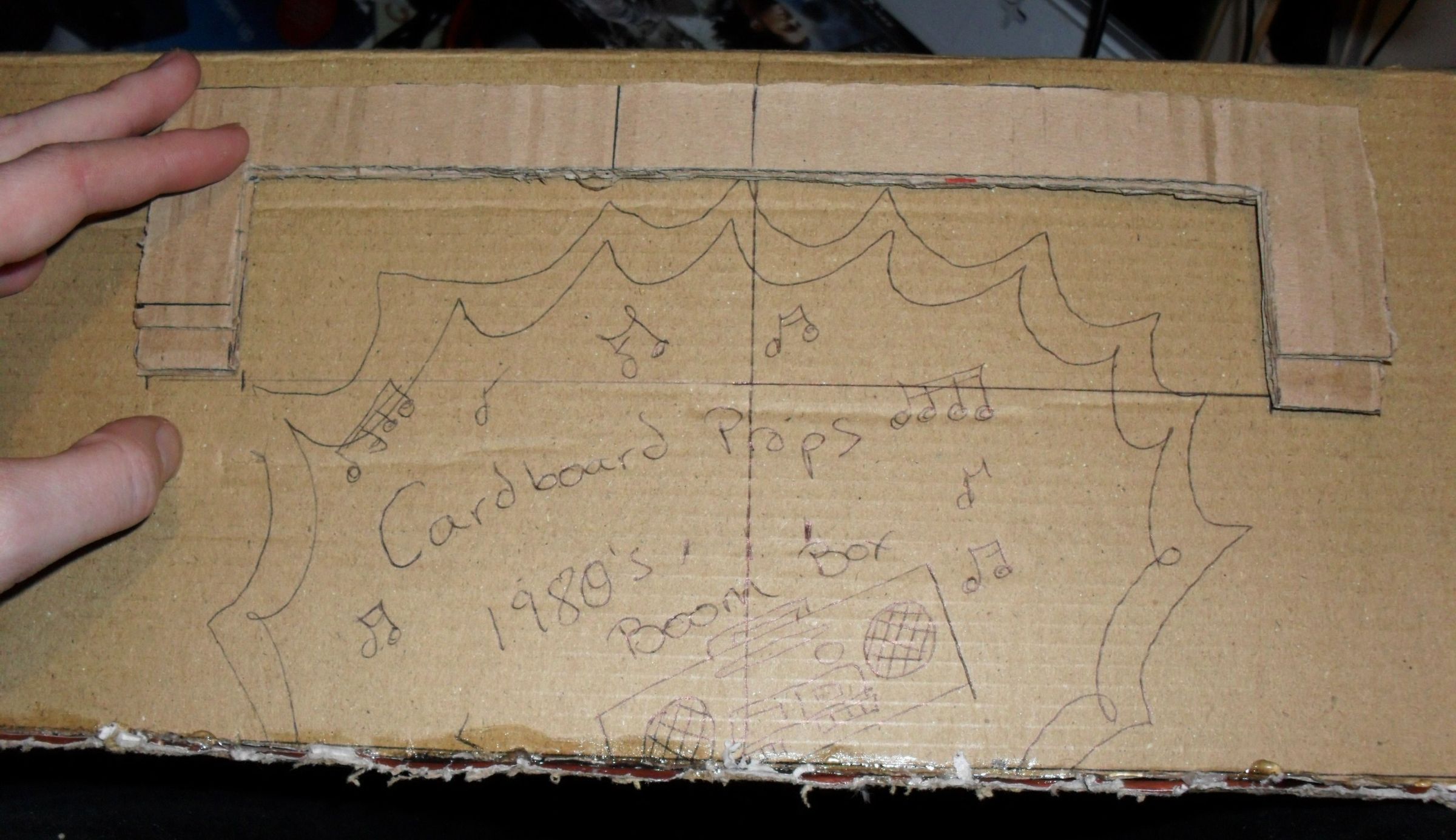 Cardboard Props: 80's Boom Box Ghetto Blaster : 10 Steps - Instructables