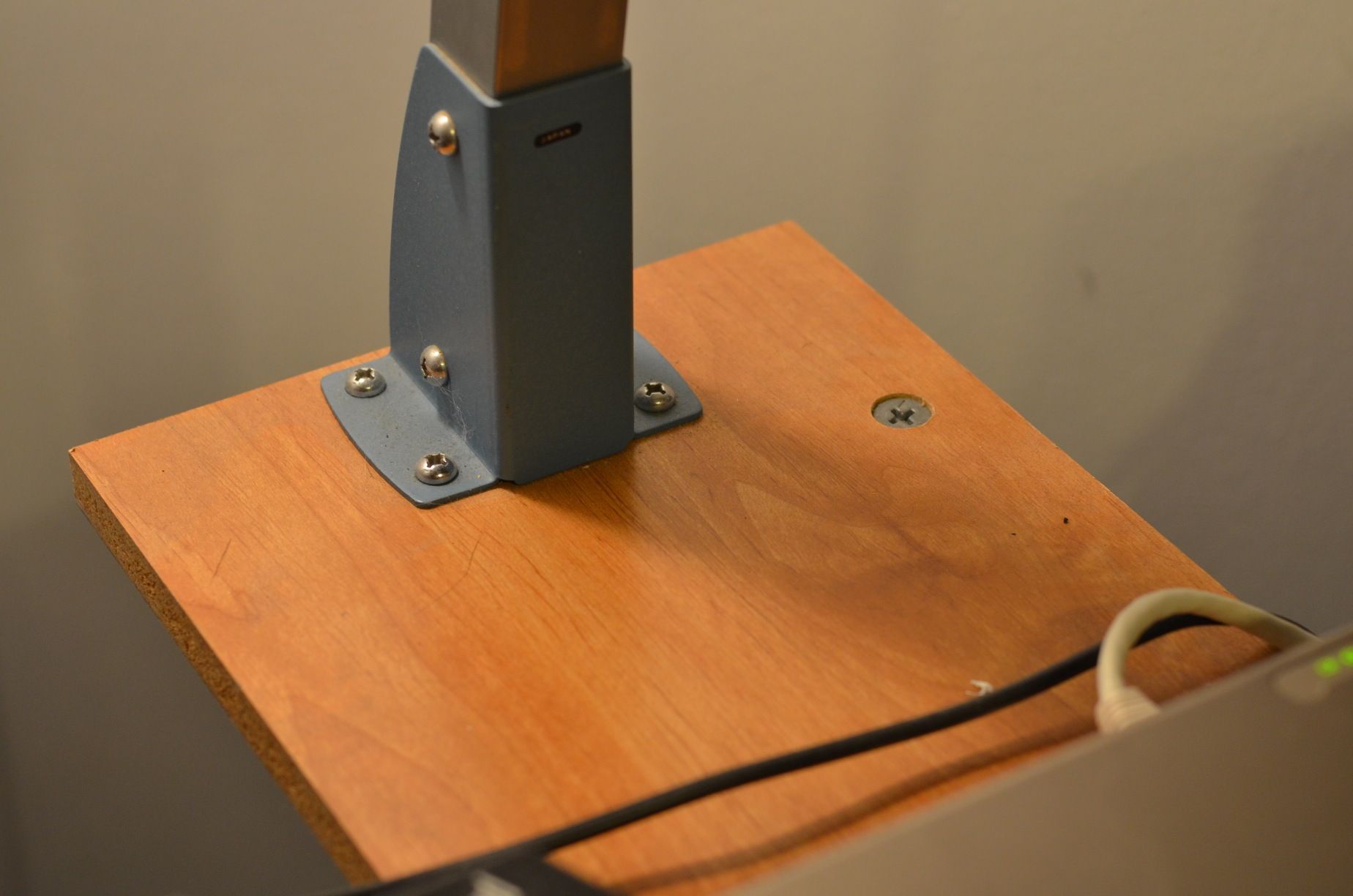 Adjustable Height Monitor for Stand Up Desk Using Film Enlarger Neck ...