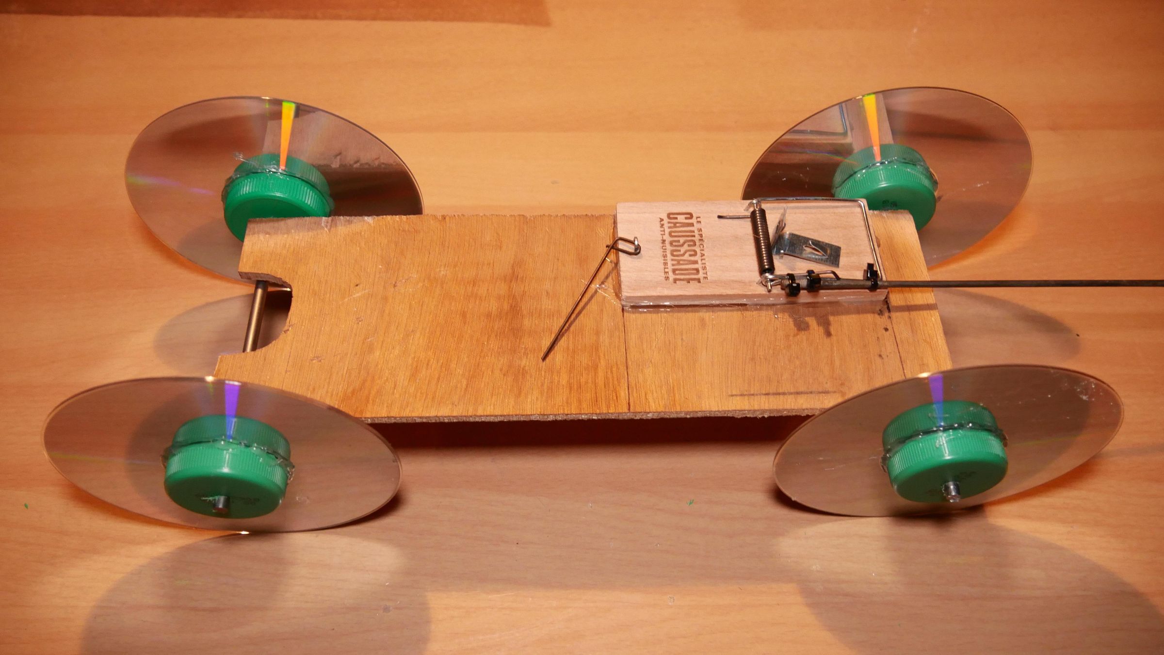 4 Steps MOUSETRAP CAR (1/240 Mechanical Advantage) : 5 Steps (with ...