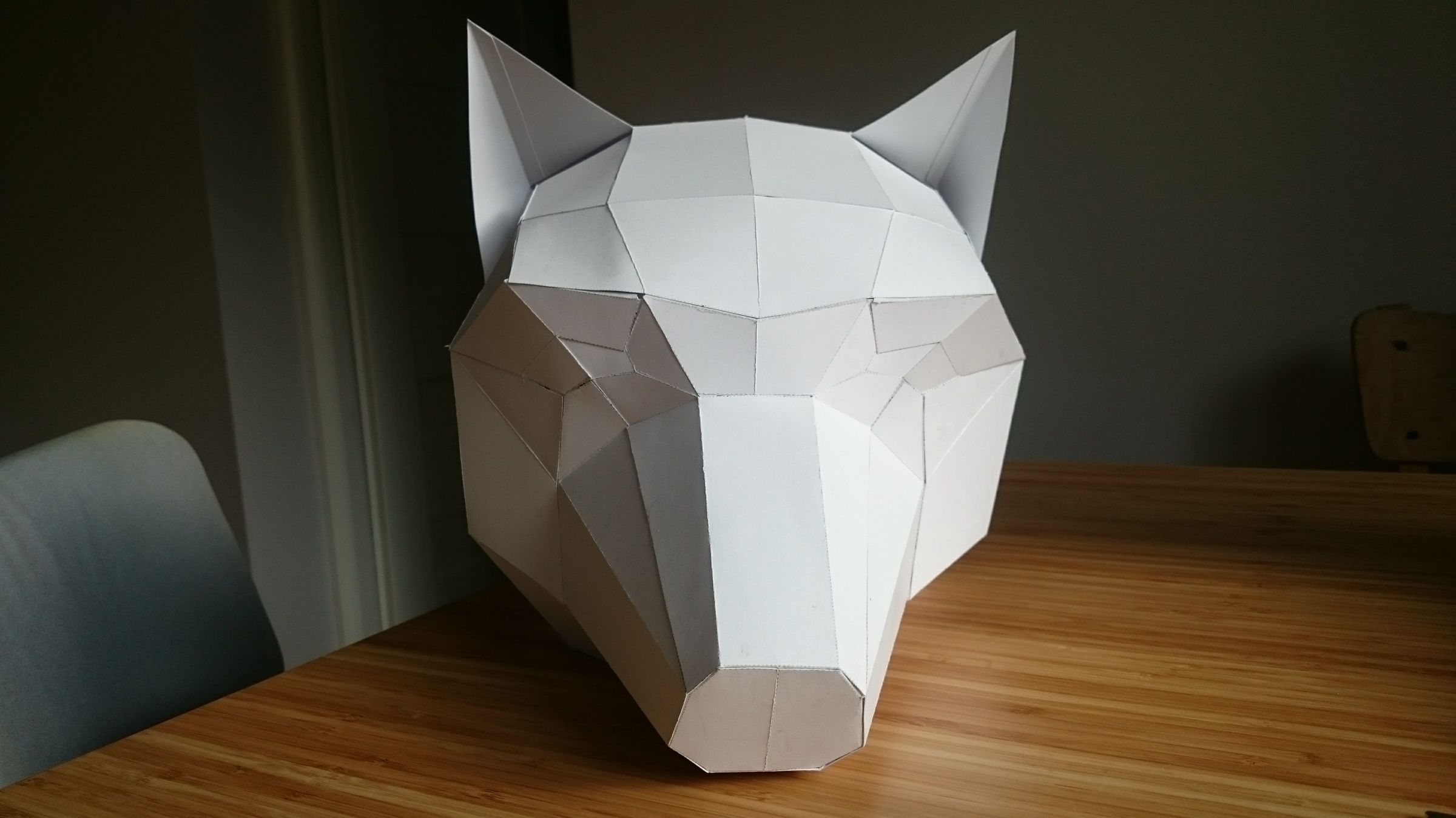 Papercraft Low Poly Wolf Mask : 6 Steps (with Pictures) - Instructables