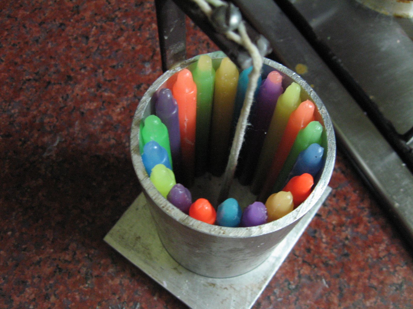 How to Make a Rainbow Candle Using Smaller Candles : 12 Steps (with ...