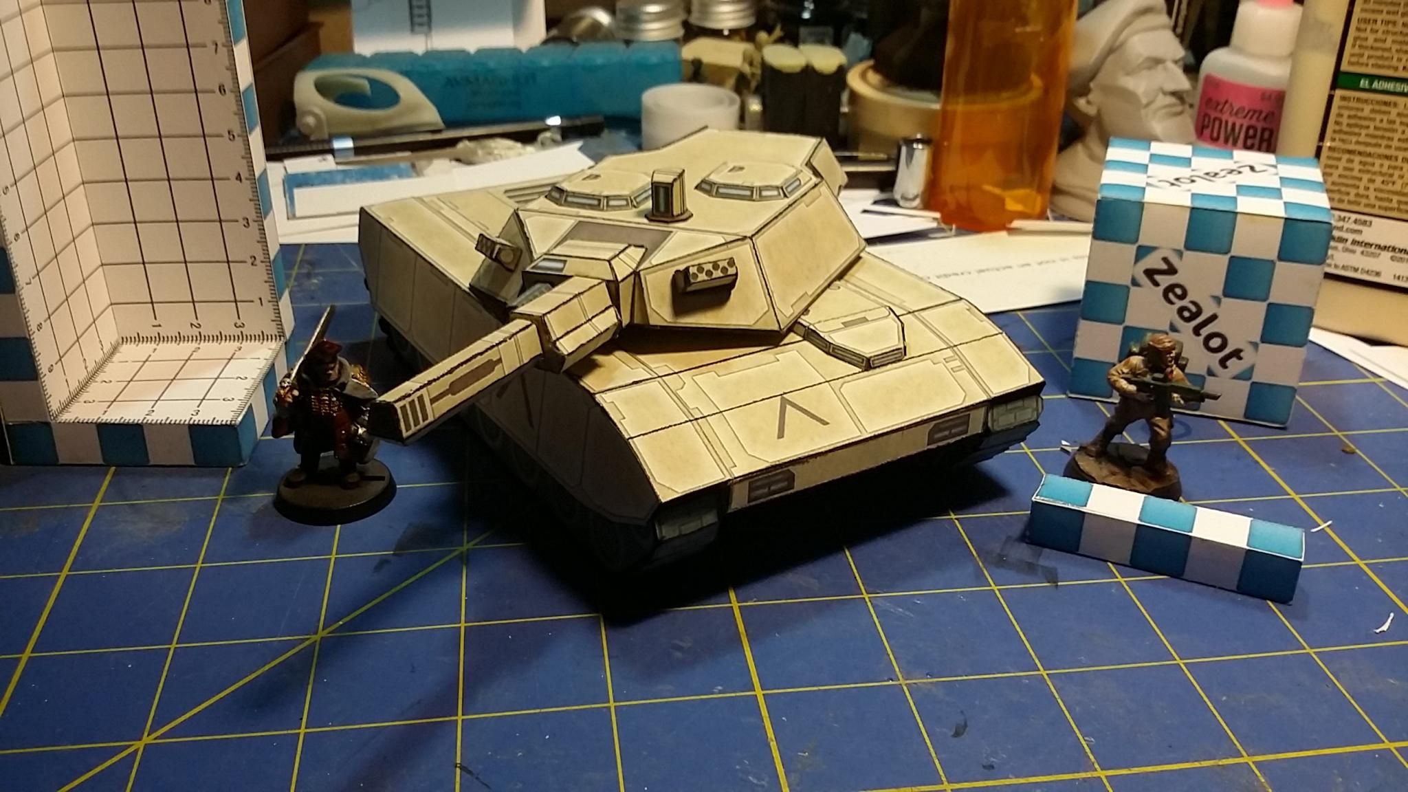 Building a Paper (or Card Stock) Armored Vehicle for 28mm (or 15mm, or ...
