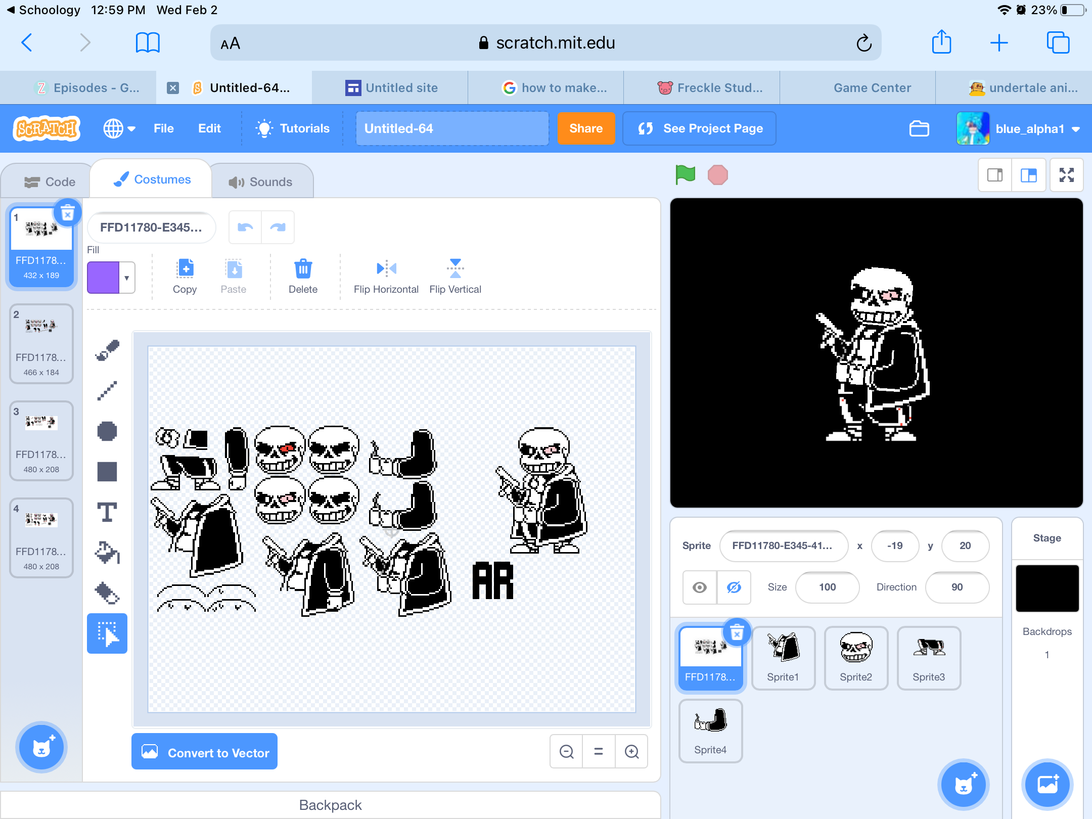 How to Make a Undertale Animation on Scratch : 5 Steps - Instructables