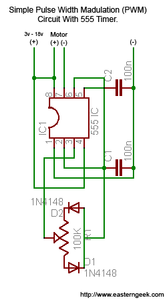 Simple (and Dirty) Pulse Width Modulation (PWM) With 555 Timer : 3 ...
