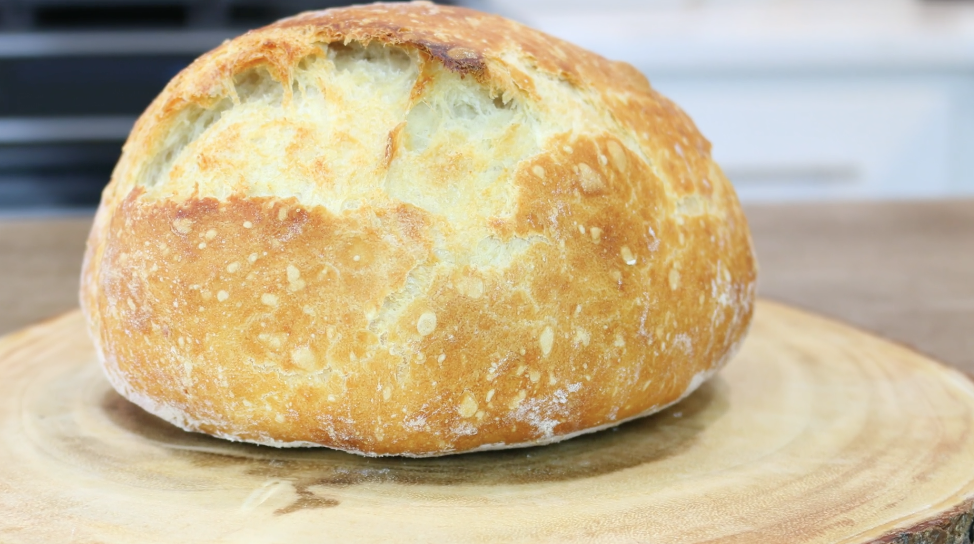 Lazy Man Bread | 4 Ingredients Bread Recipe | No Knead | No Machine ...