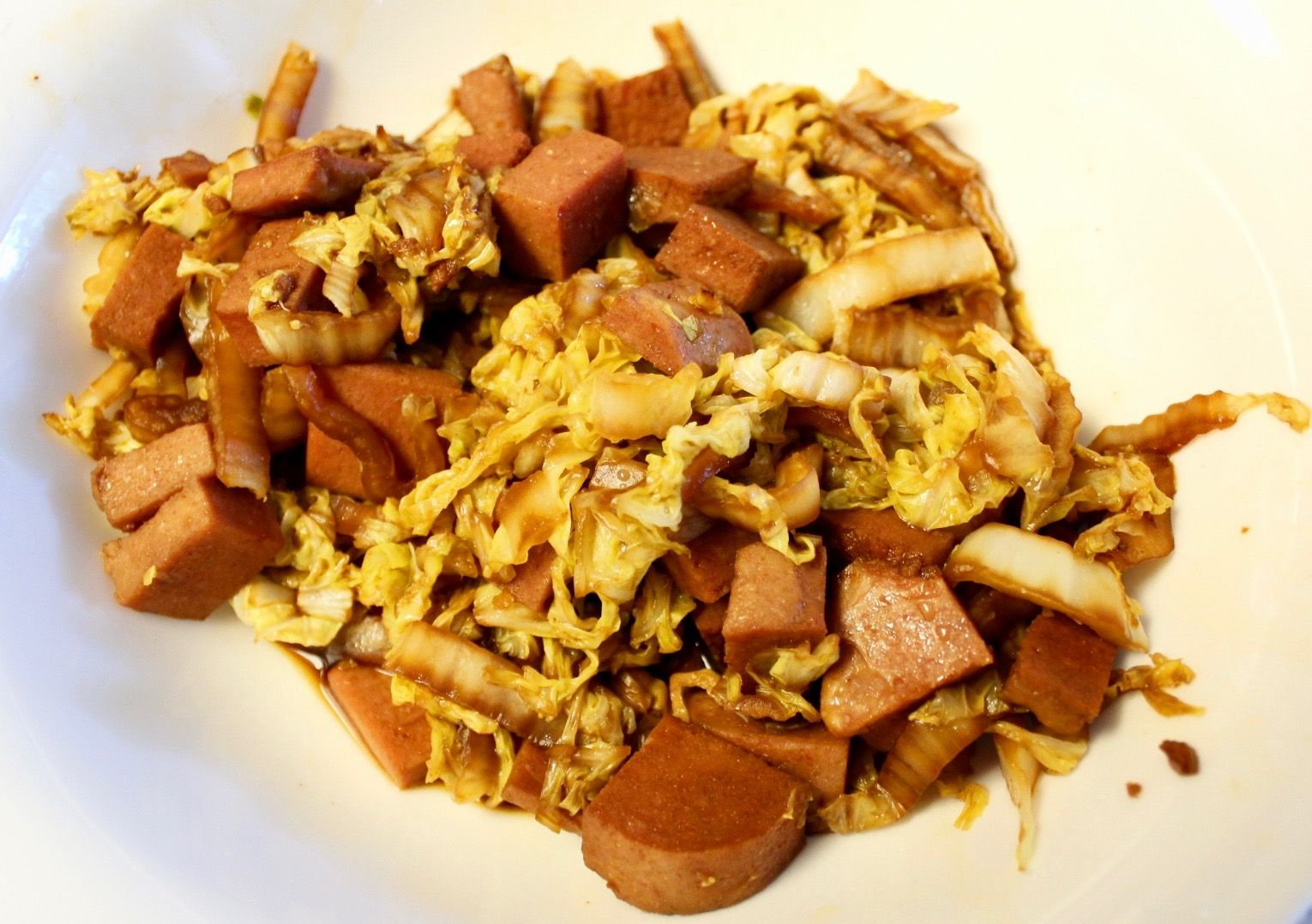 Hawaiian Spam and Cabbage Stir Fry : 5 Steps (with Pictures ...