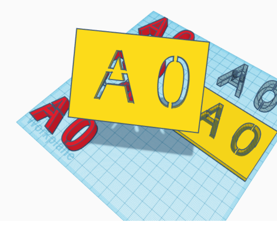 Stencil Lettering in Tinkercad - Instructables