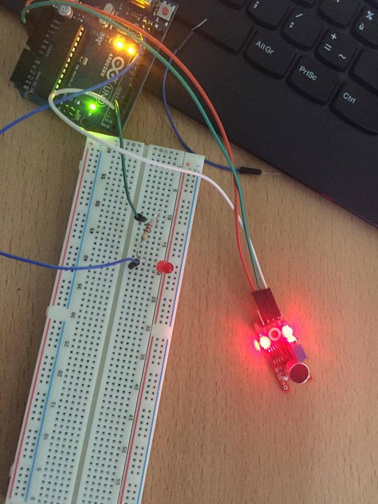 Arduino Sound Sensor With Led 5 Steps With Pictures Instructables