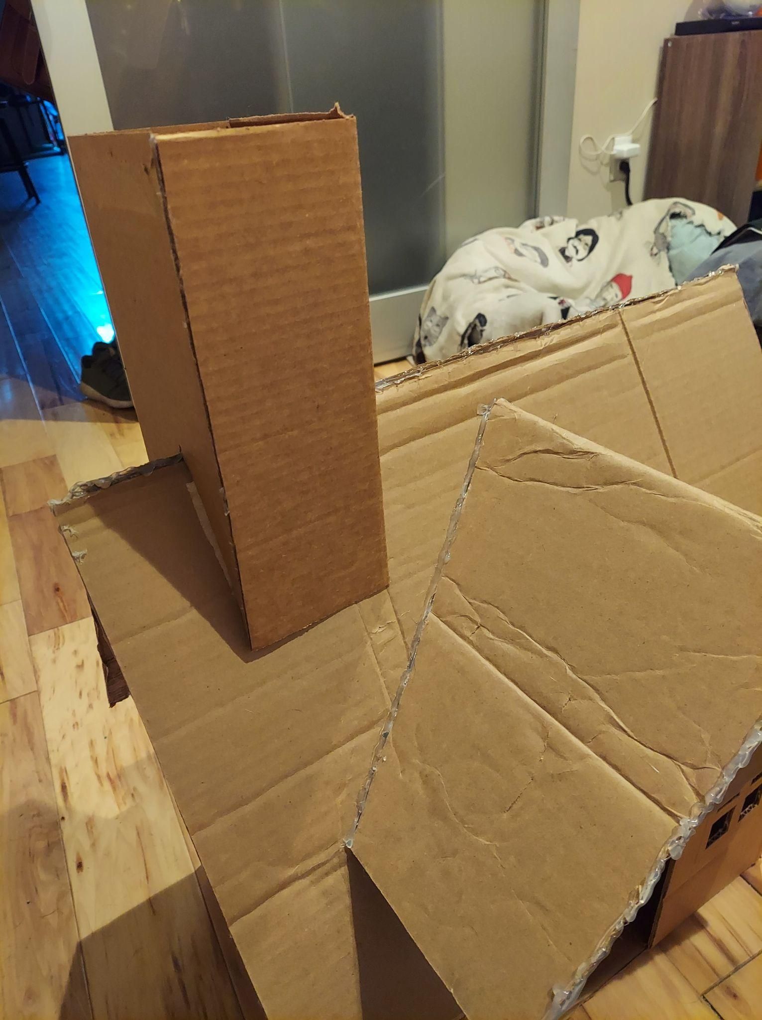 Cardboard Gingerbread Cat House : 12 Steps (with Pictures) - Instructables