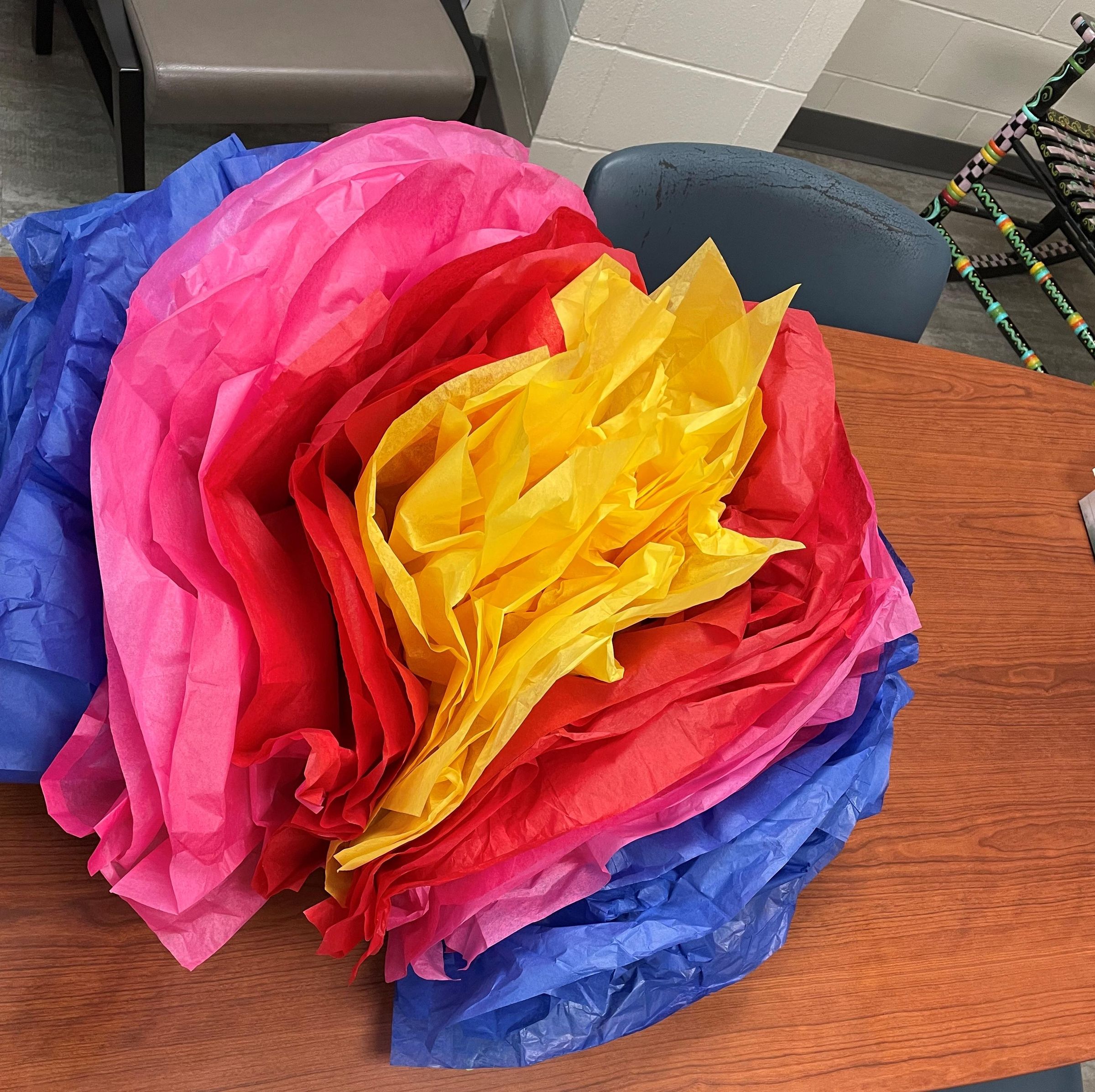 Giant Tissue Flowers- Easy and Fast to Make : 6 Steps (with Pictures ...