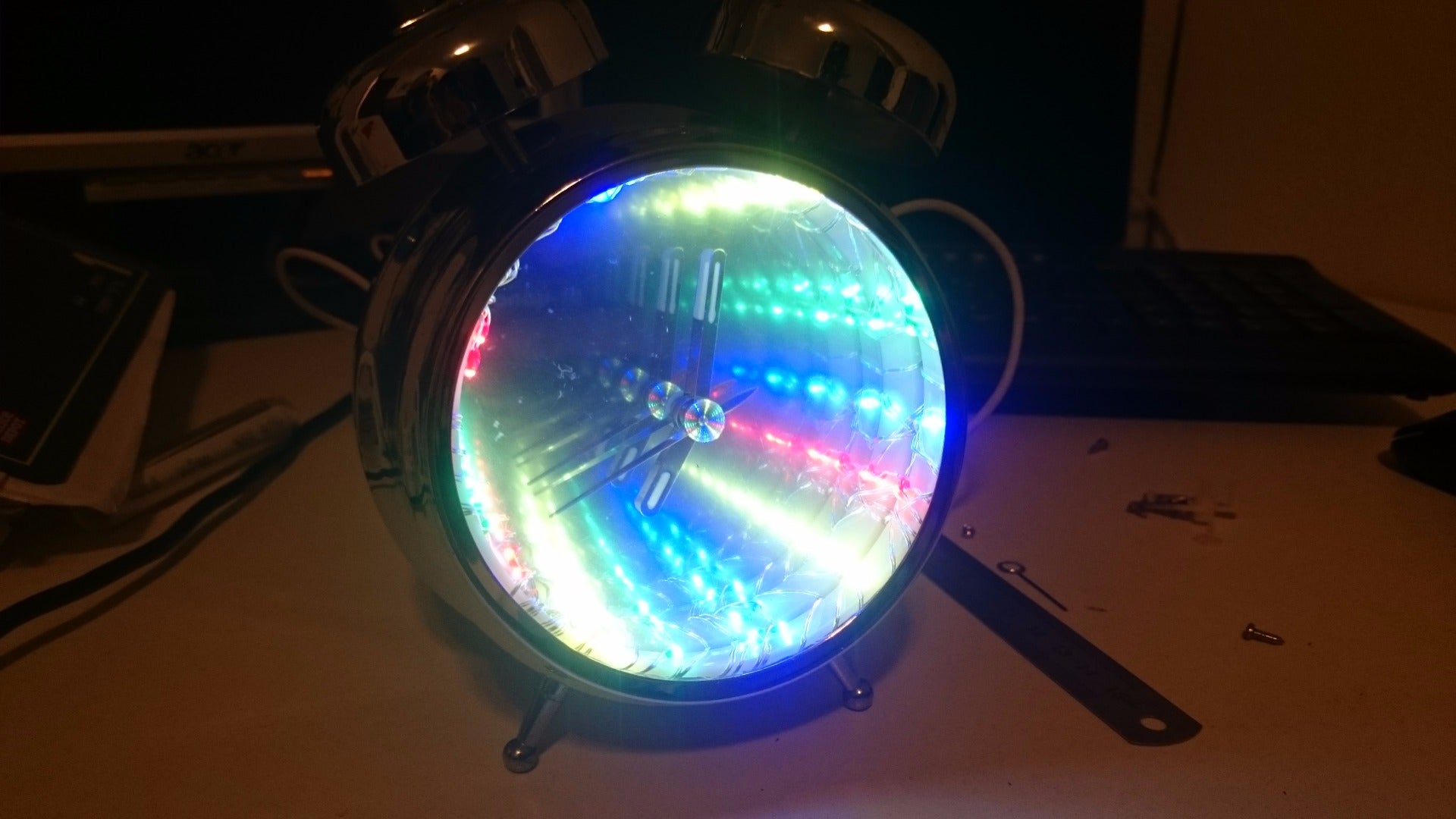 Diy Infinity Mirror Clock 6 Steps With Pictures Instructables