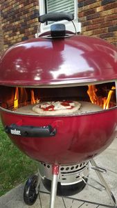 Weber Grill Pizza Oven Conversion - Homemade KettlePizza : 4 Steps ...