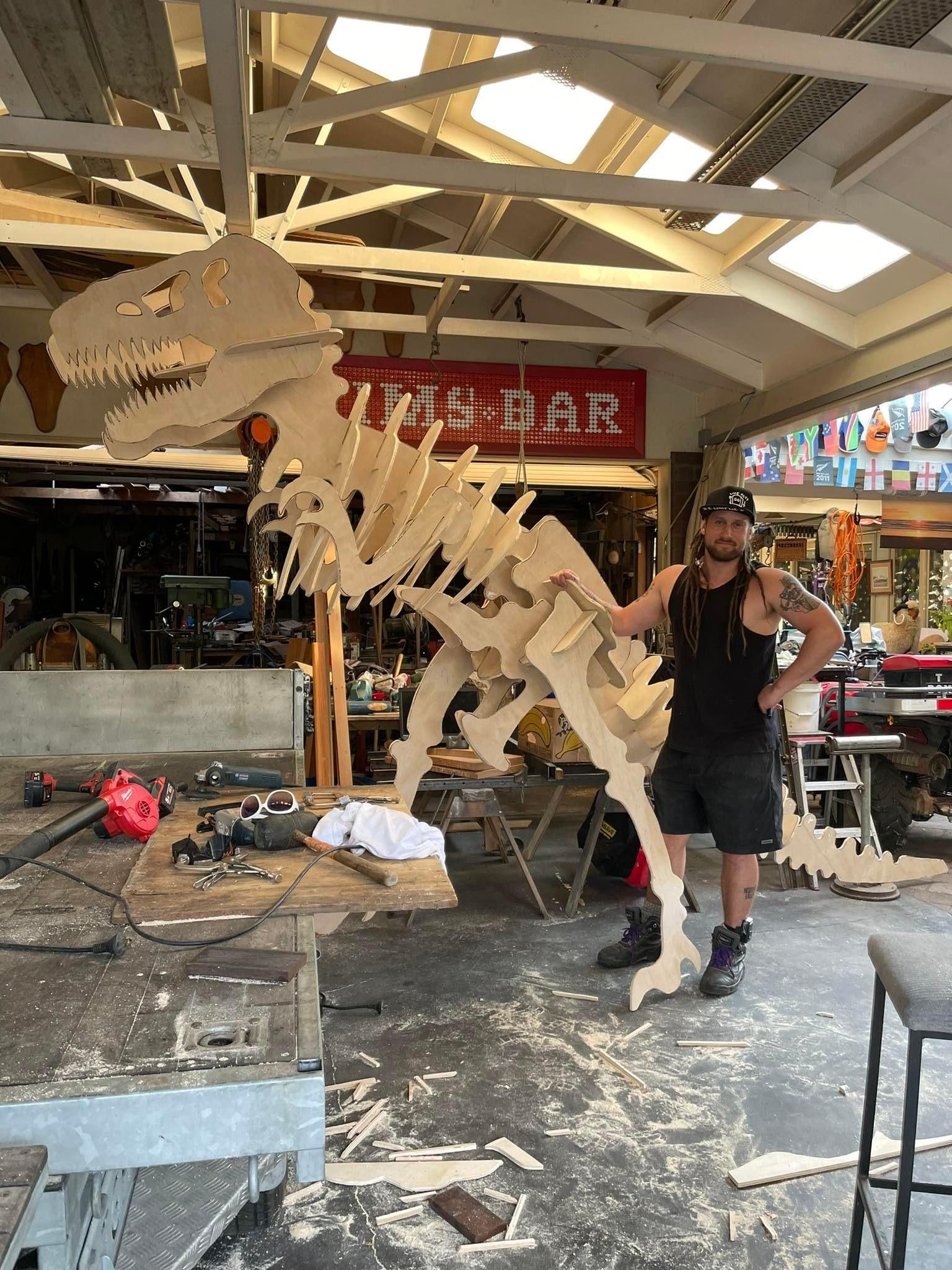 Build a 6'-0" Tall Wooden T-Rex Model : 7 Steps (with Pictures ...