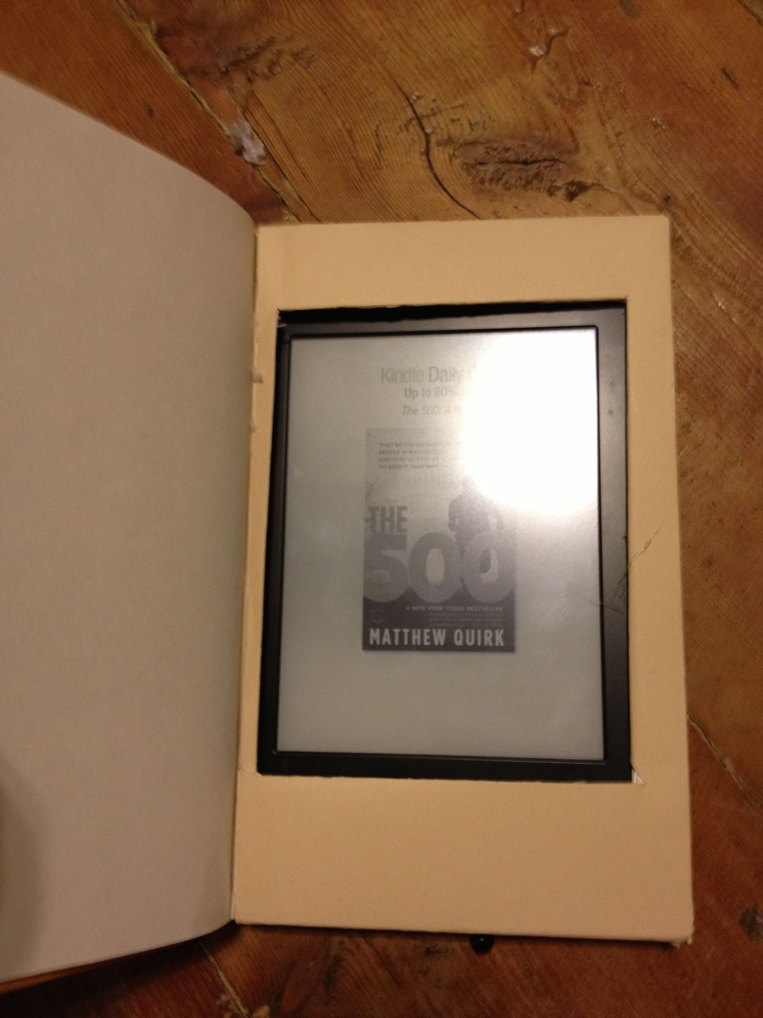 kindle hideaway in a book DIY Project to Discover - FindingDIY