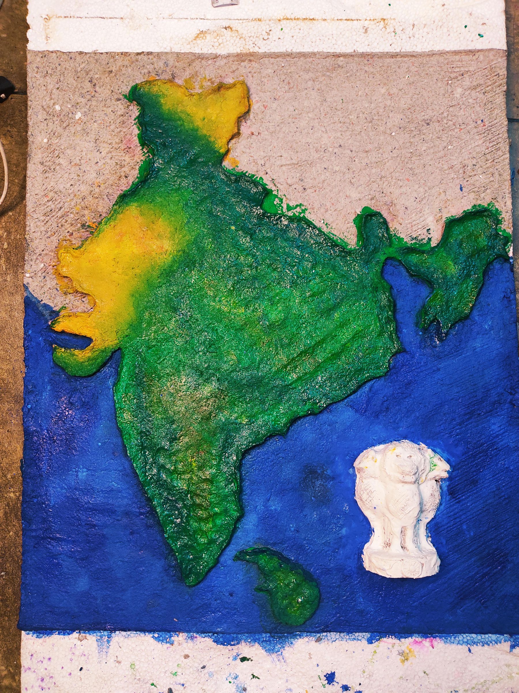 Map of India With Paper Mache : 6 Steps (with Pictures) - Instructables