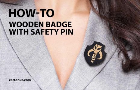 How-to: Wooden Badge With Safety Pin : 7 Steps (with Pictures ...