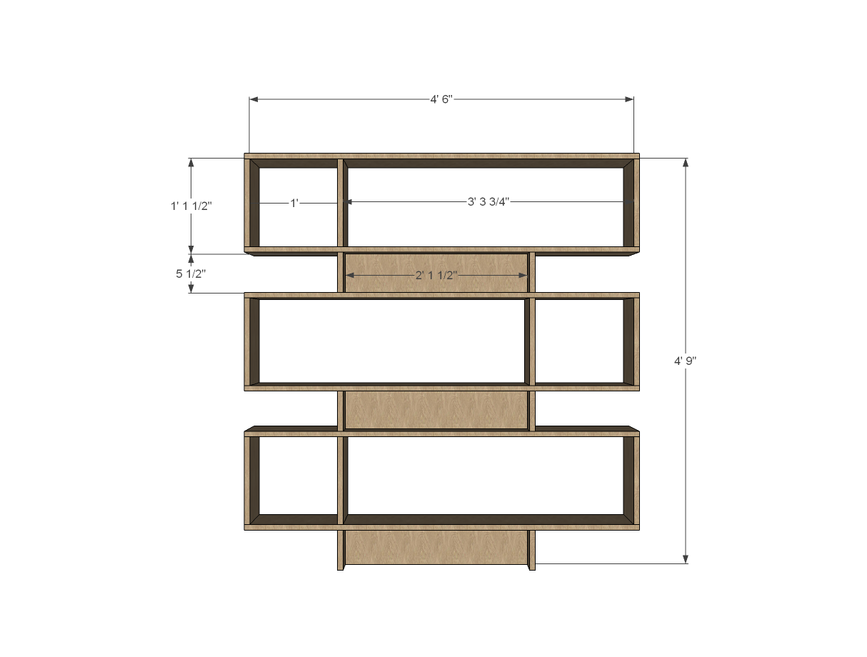 Modern Bookshelf : 9 Steps (with Pictures) - Instructables
