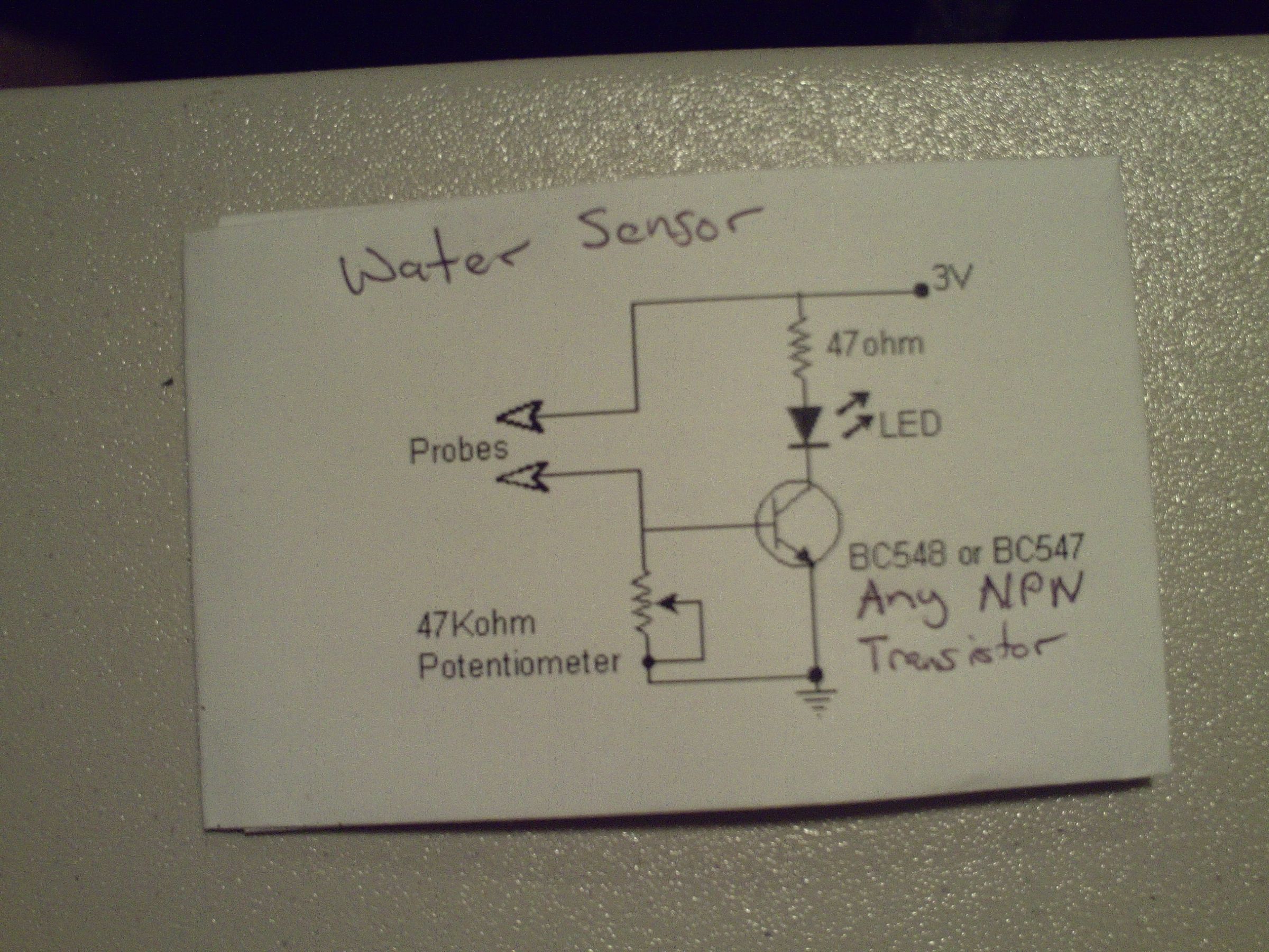 Simple Water Sensor : 6 Steps - Instructables