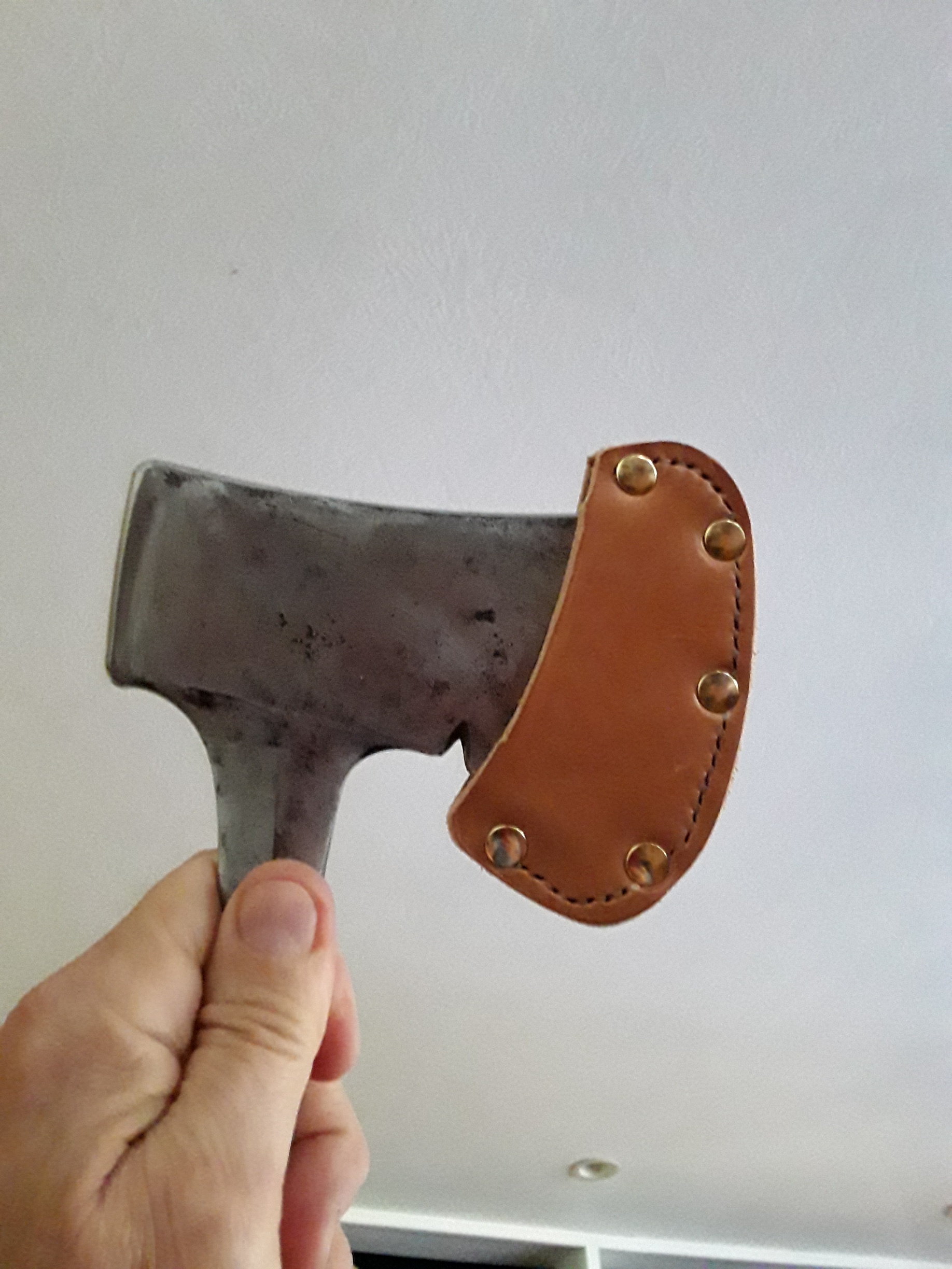 Stacked Leather Handle From Box of Scraps : 3 Steps (with Pictures ...