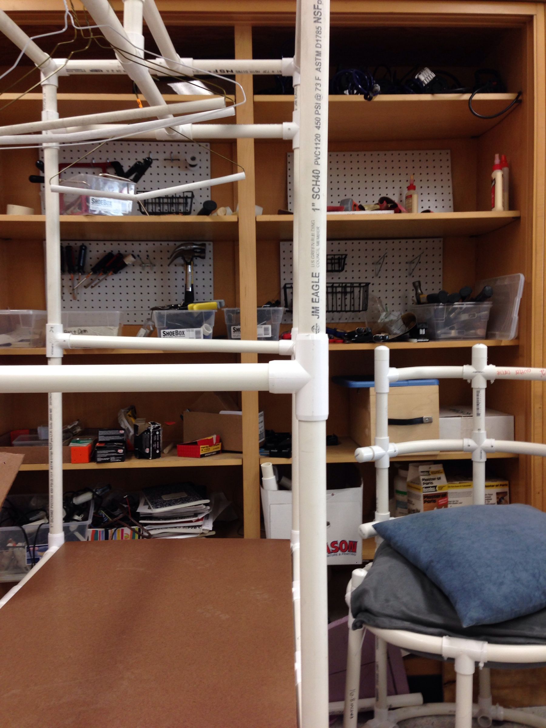 How to Make a Closet Organizer Out of PVC : 8 Steps (with Pictures ...