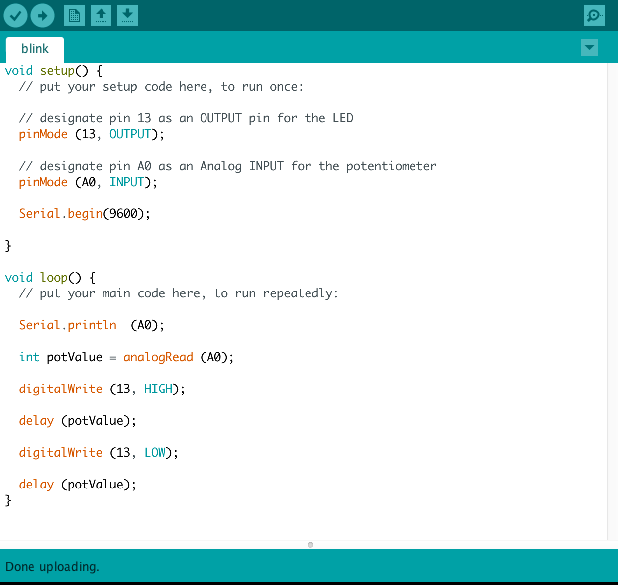 Control LED Blink Rate With Potentiometer : 4 Steps - Instructables