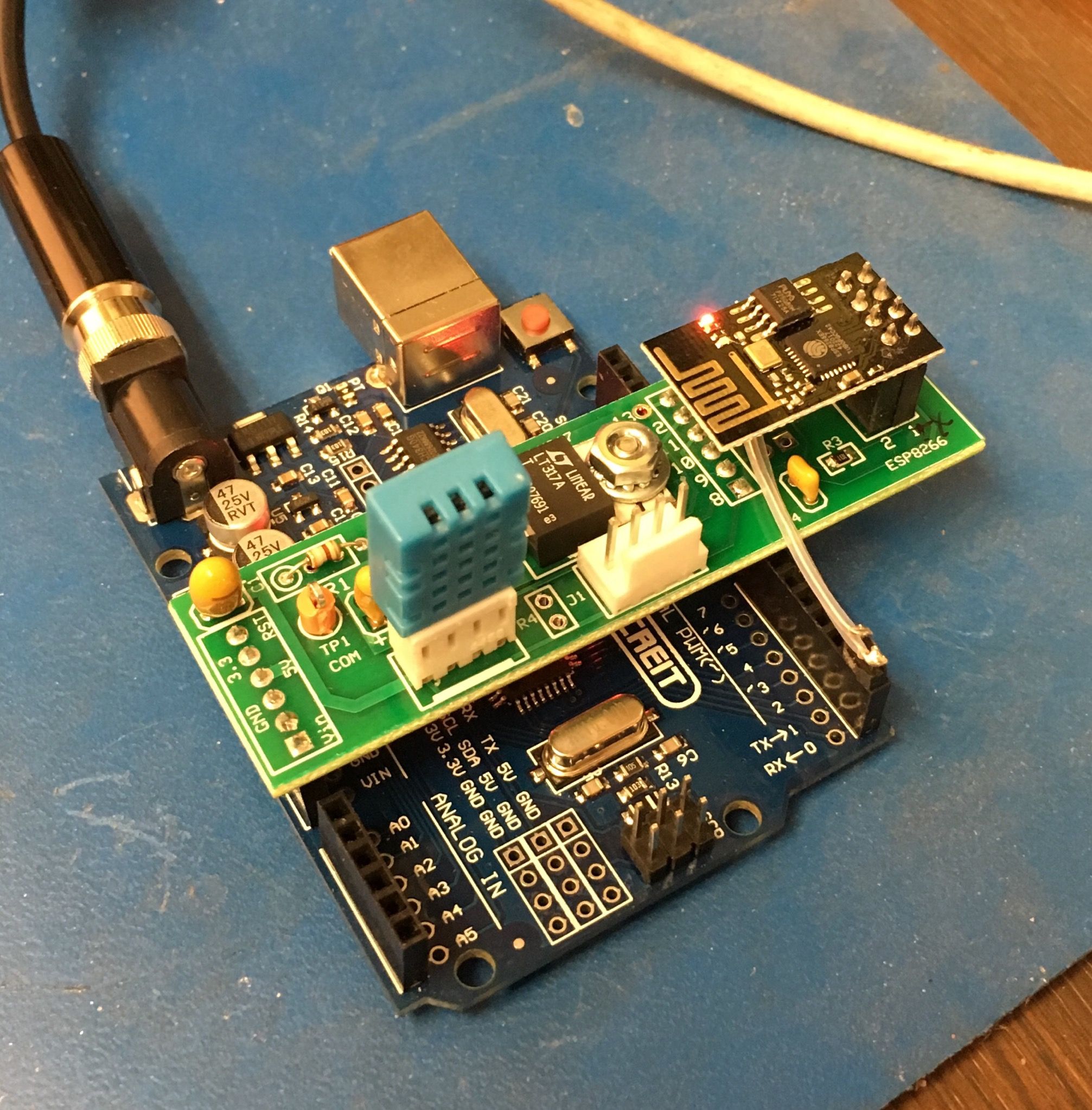 Arduino IOT: Temperature and Humidity ( With ESP8266 WiFi) : 7 Steps ...