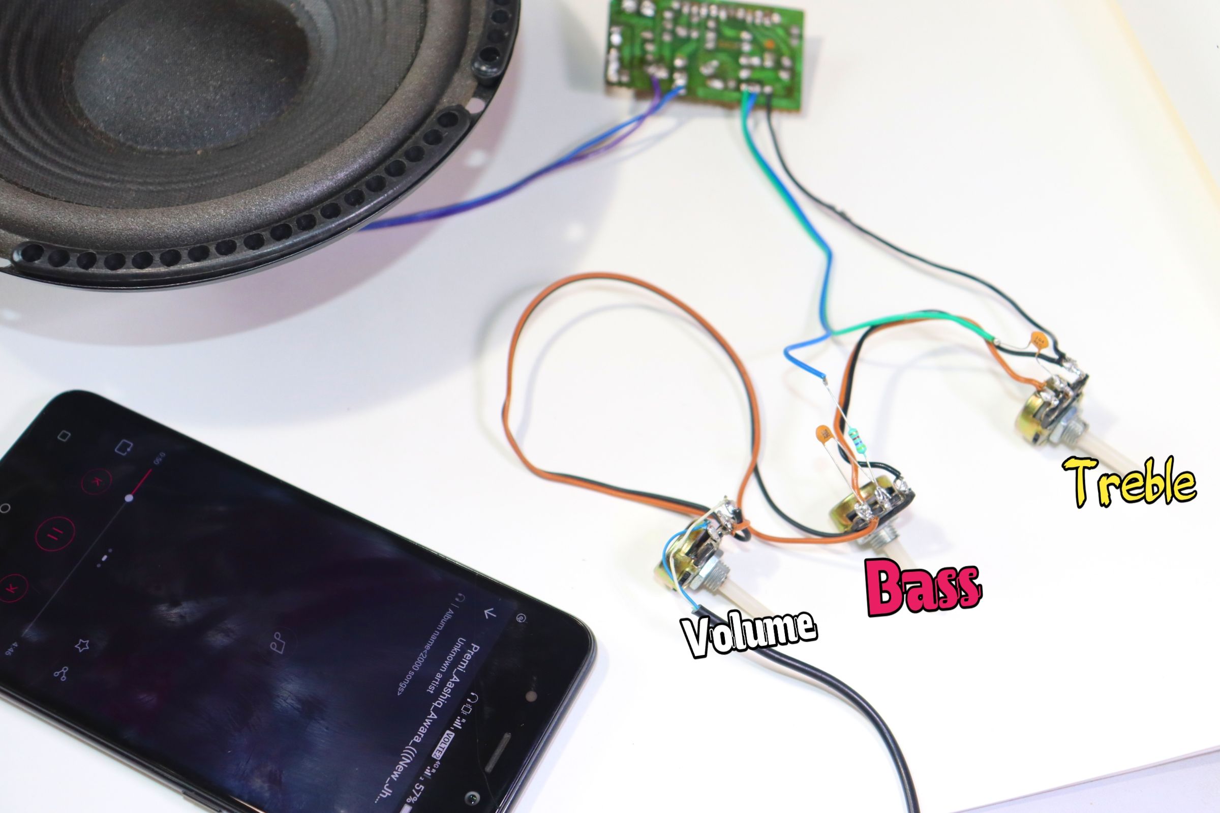Volume, Bass and Treble Circuit in Audio Amplifier : 11 Steps ...