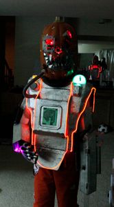 Mutant Cyborg Pumpkin Halloween Costume V1.3 : 16 Steps - Instructables
