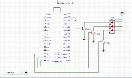 IOT : ESP 8266 Nodemcu Controlling RGB LED Strip Over the Internet ...
