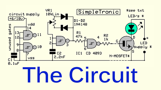 PWM (pulse Width Modulation) Power LED Dimmer : 7 Steps (with Pictures ...