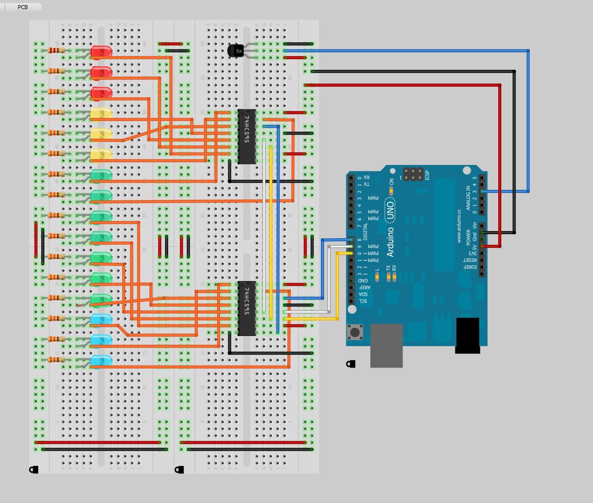 Arduino - Analog LED Thermometer : 4 Steps - Instructables