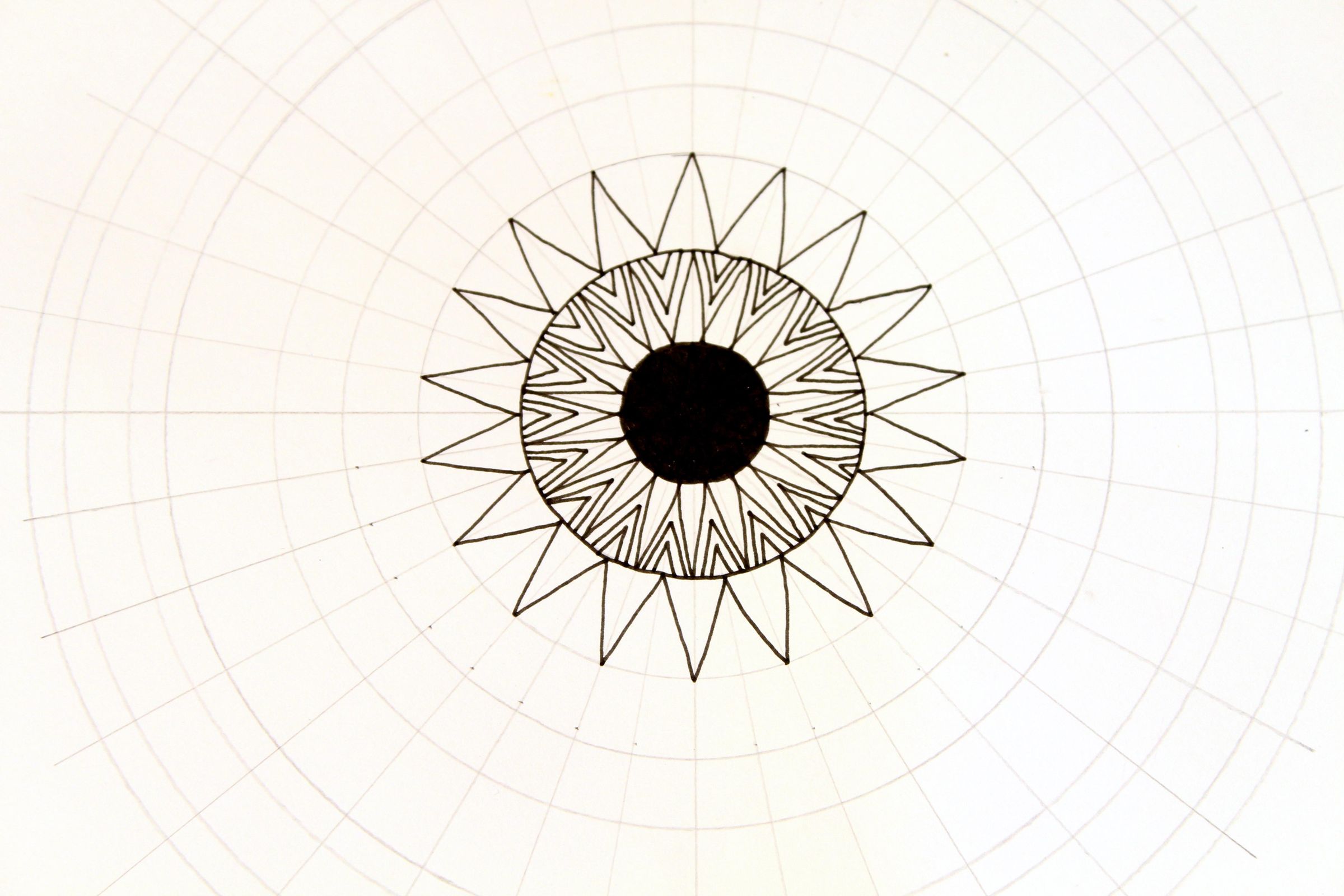 How to Draw a Simple Basic Mandala Using One Basic Shape Only : 14 ...