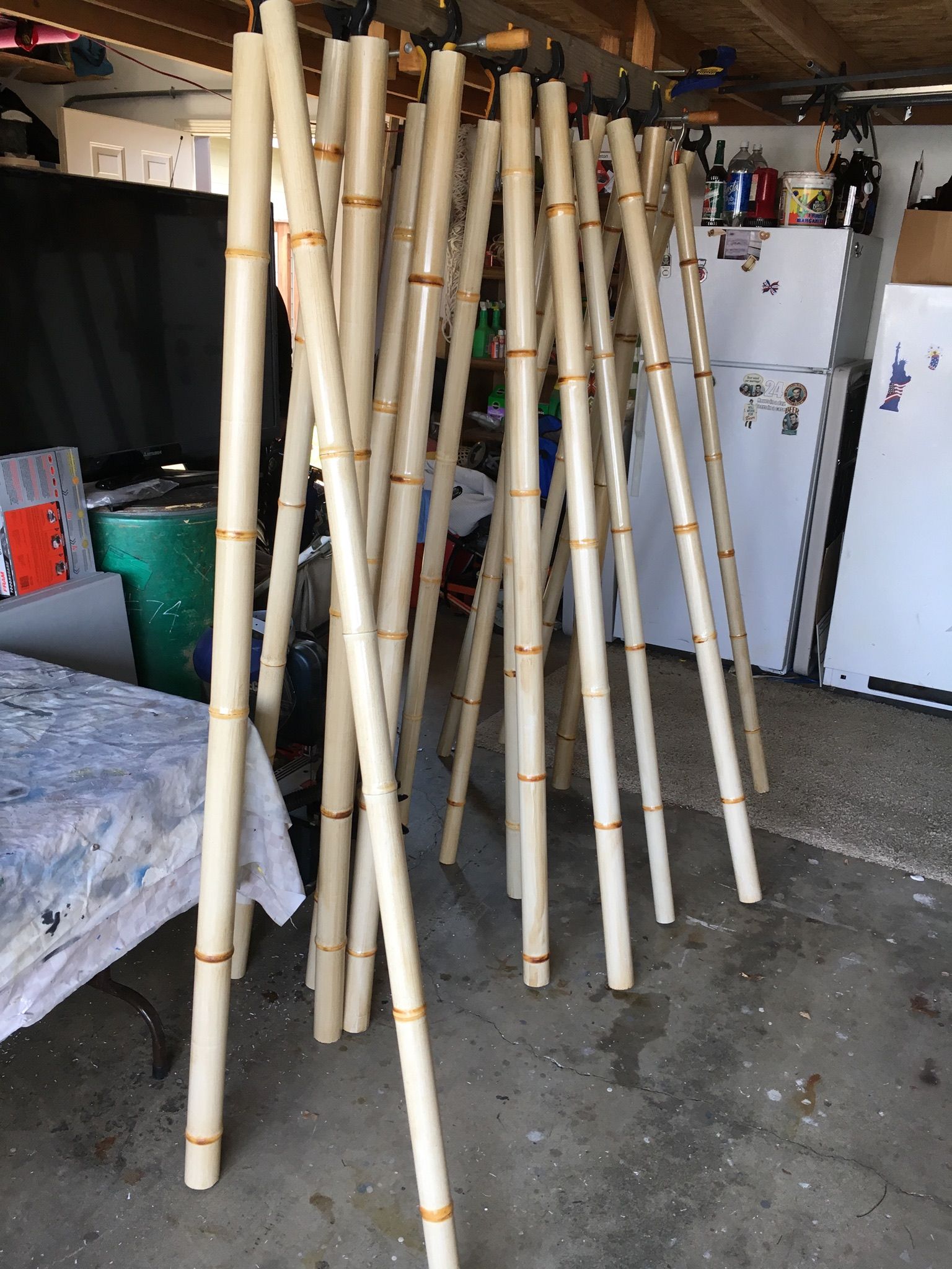 PVC Faux Bamboo Privacy Wall With LEDs : 8 Steps (with Pictures ...