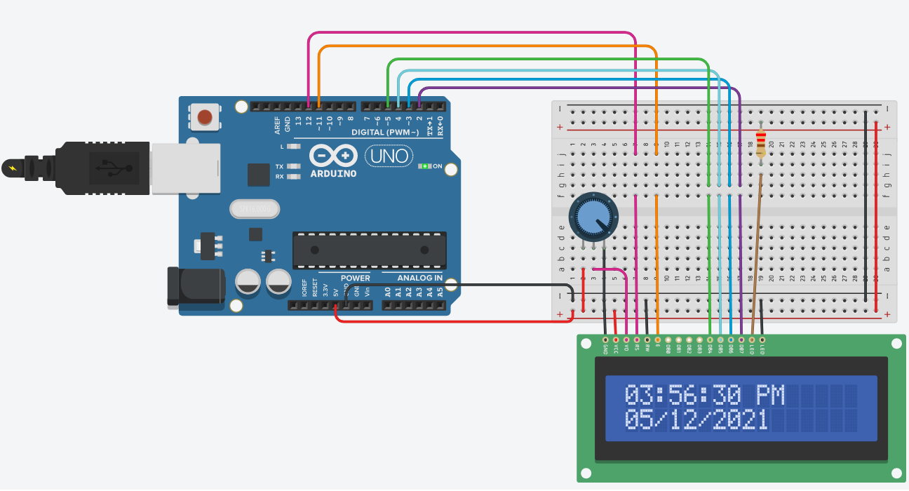 Digital Clock Using Tinkercad : 5 Steps - Instructables