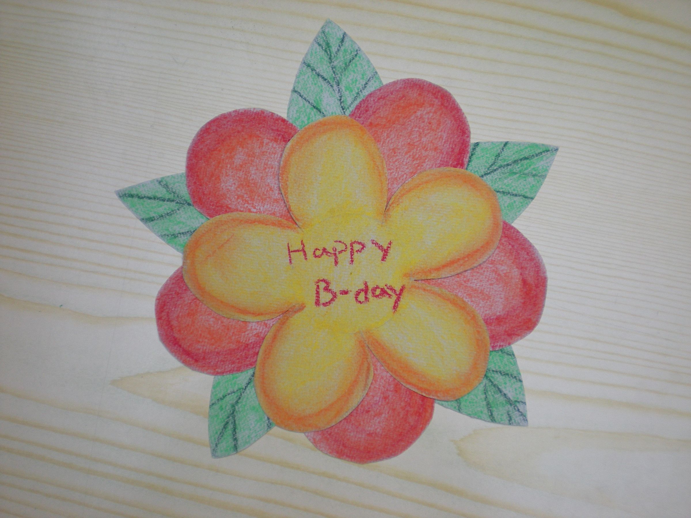 How to Make a Colourful Flower Birthday Card : 5 Steps (with Pictures ...