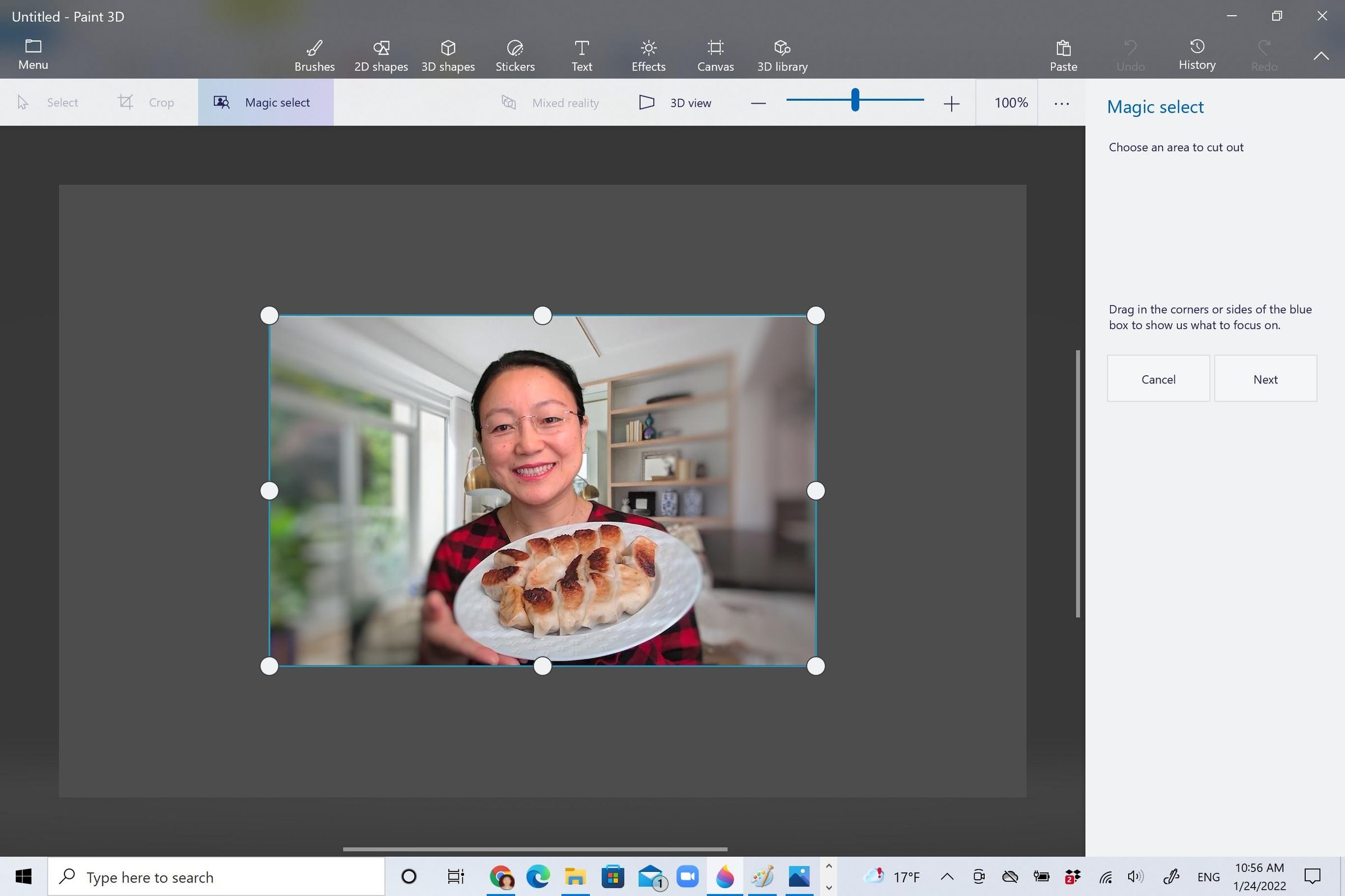 How to Use Magical Select in Paint 3D and PowerPoint Editing Photos : 5 ...