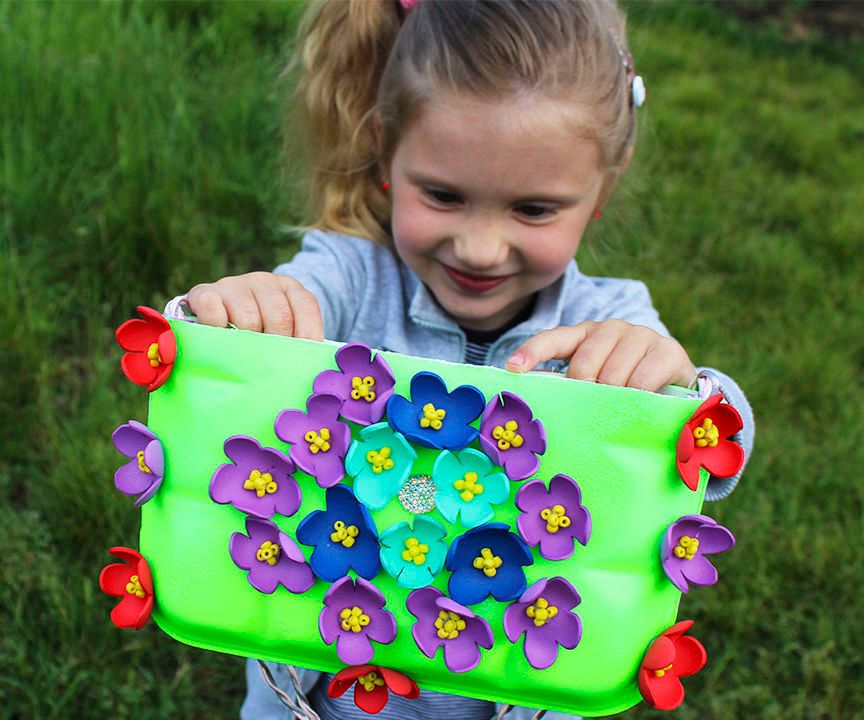DIY Bag From Recycled Plates | DIY Craft for Little Girls : 6 Steps ...