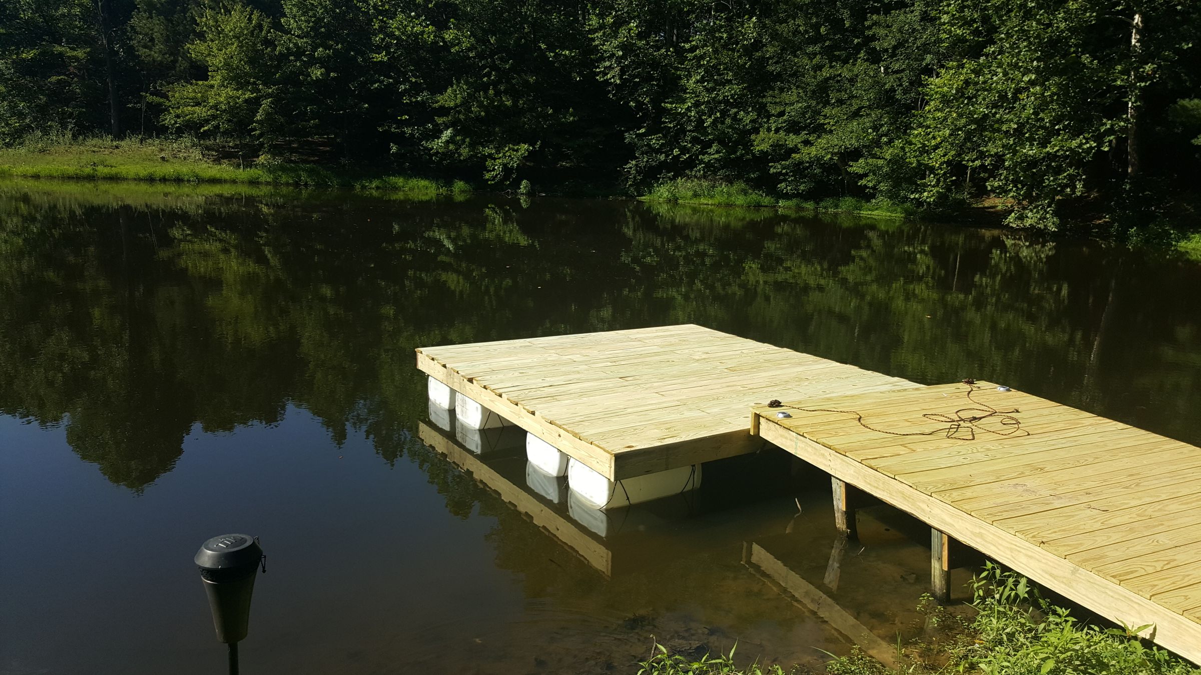 Floating Dock With Barrels (UPDATED) : 9 Steps (with Pictures) - Instructables