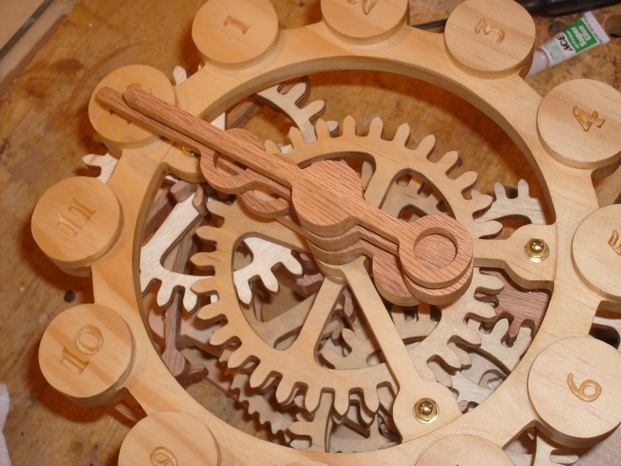 A Wood Gear Clock With a Unique Drive Mechanism : 34 Steps (with ...