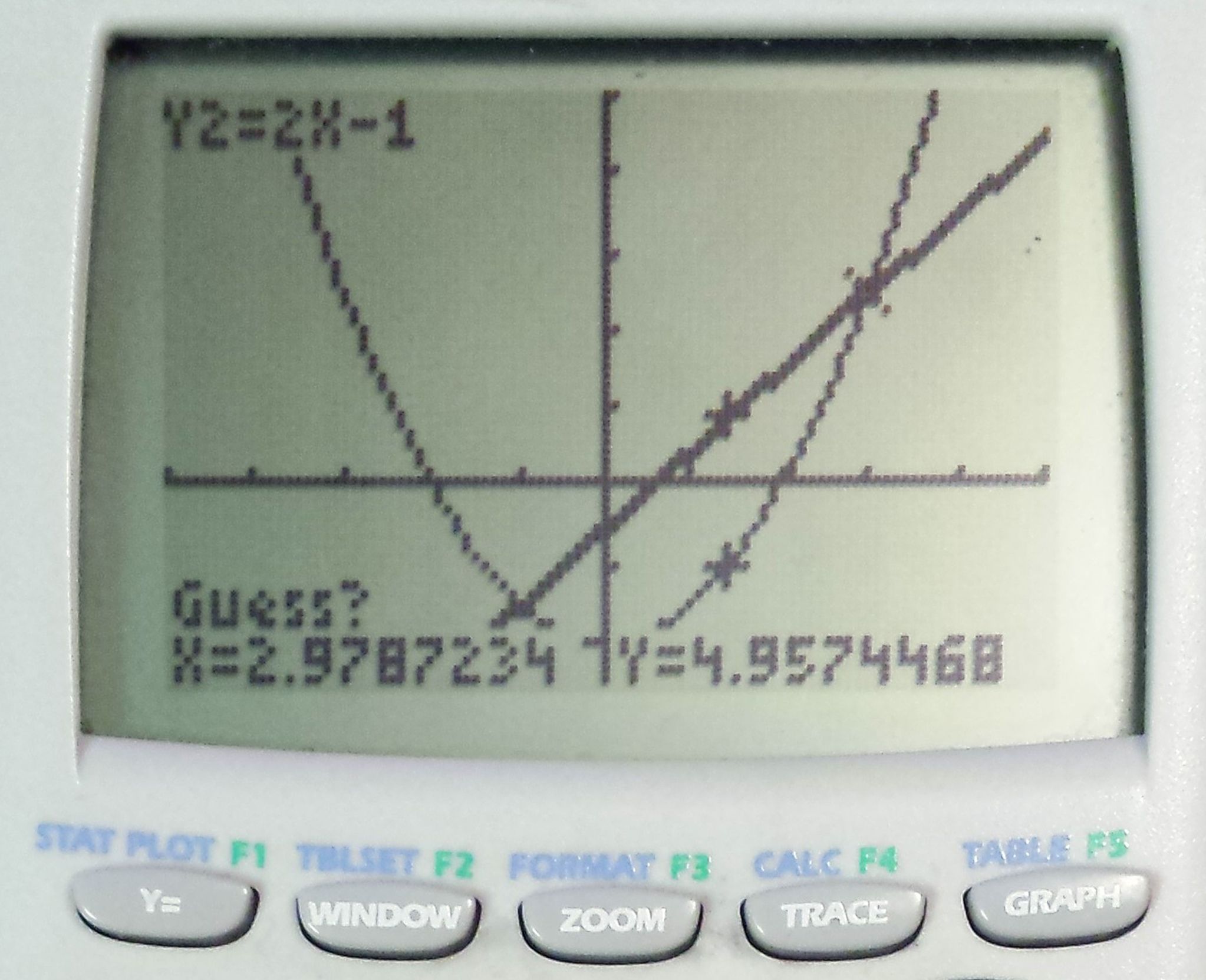 How to Find the Intersecting Points of Two Functions on a TI-84 Plus ...