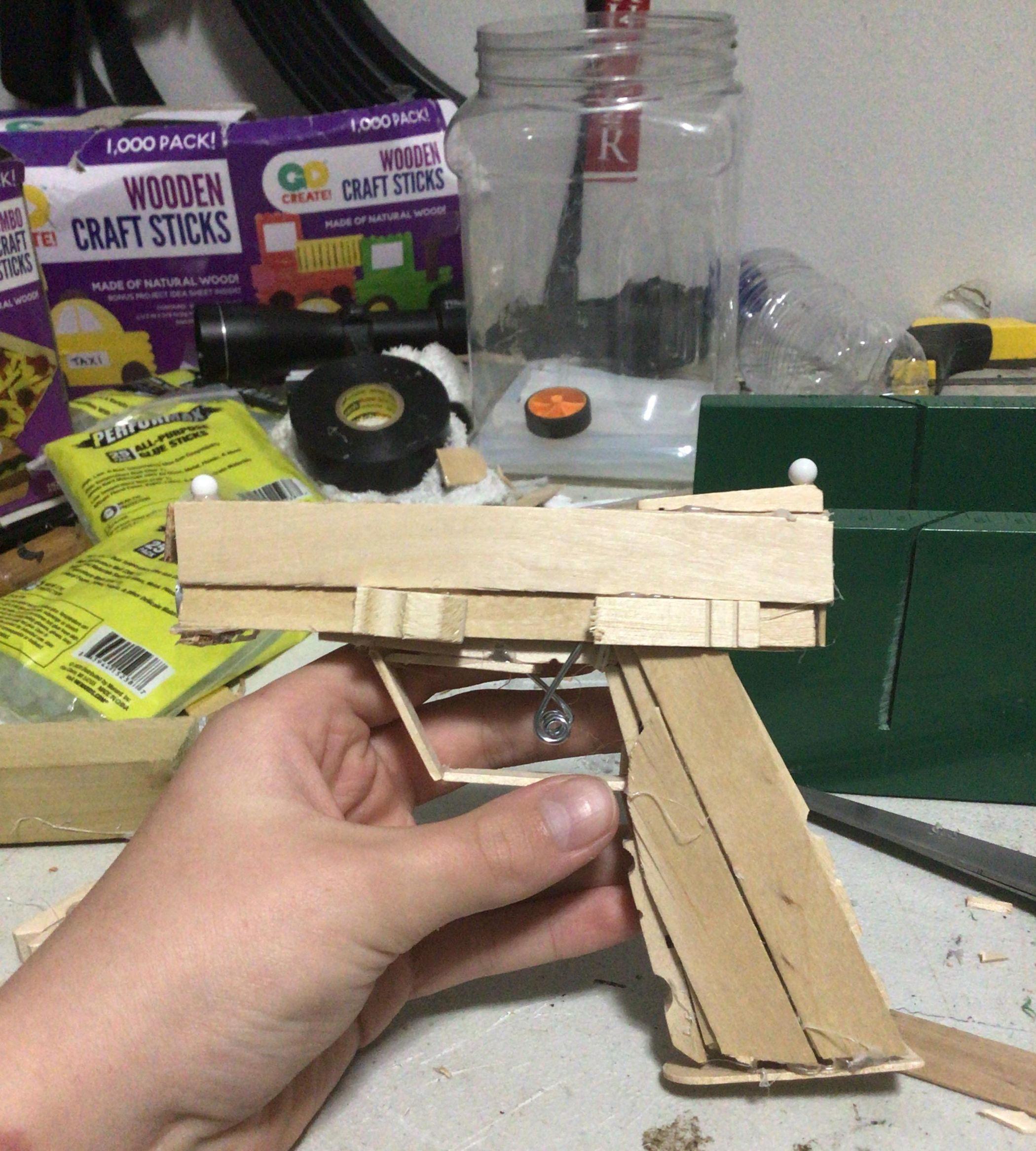 Single Shot Spring Handgun : 4 Steps - Instructables