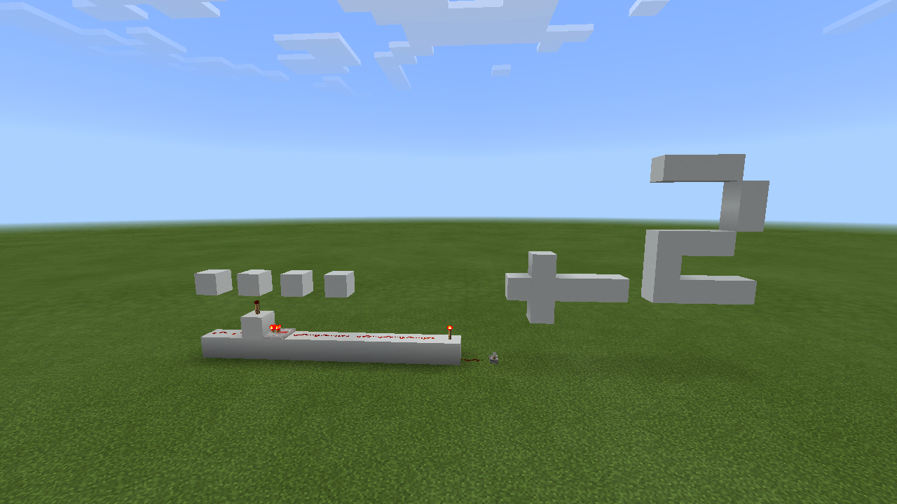 Redstone Addition Calculator in Minectaft : 6 Steps - Instructables