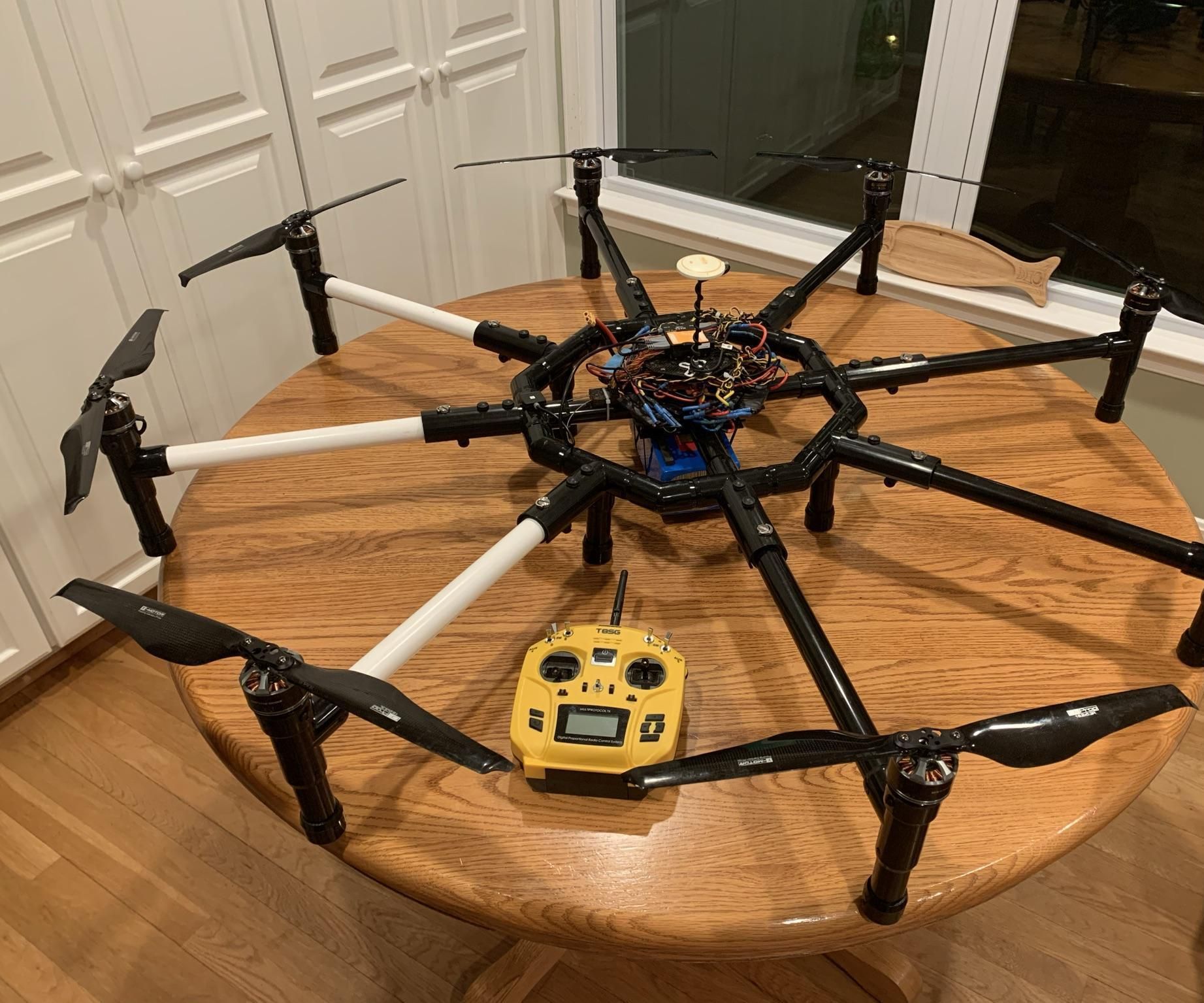 PVC Octocopter Drone Frame With Folding Arms : 10 Steps (with Pictures ...